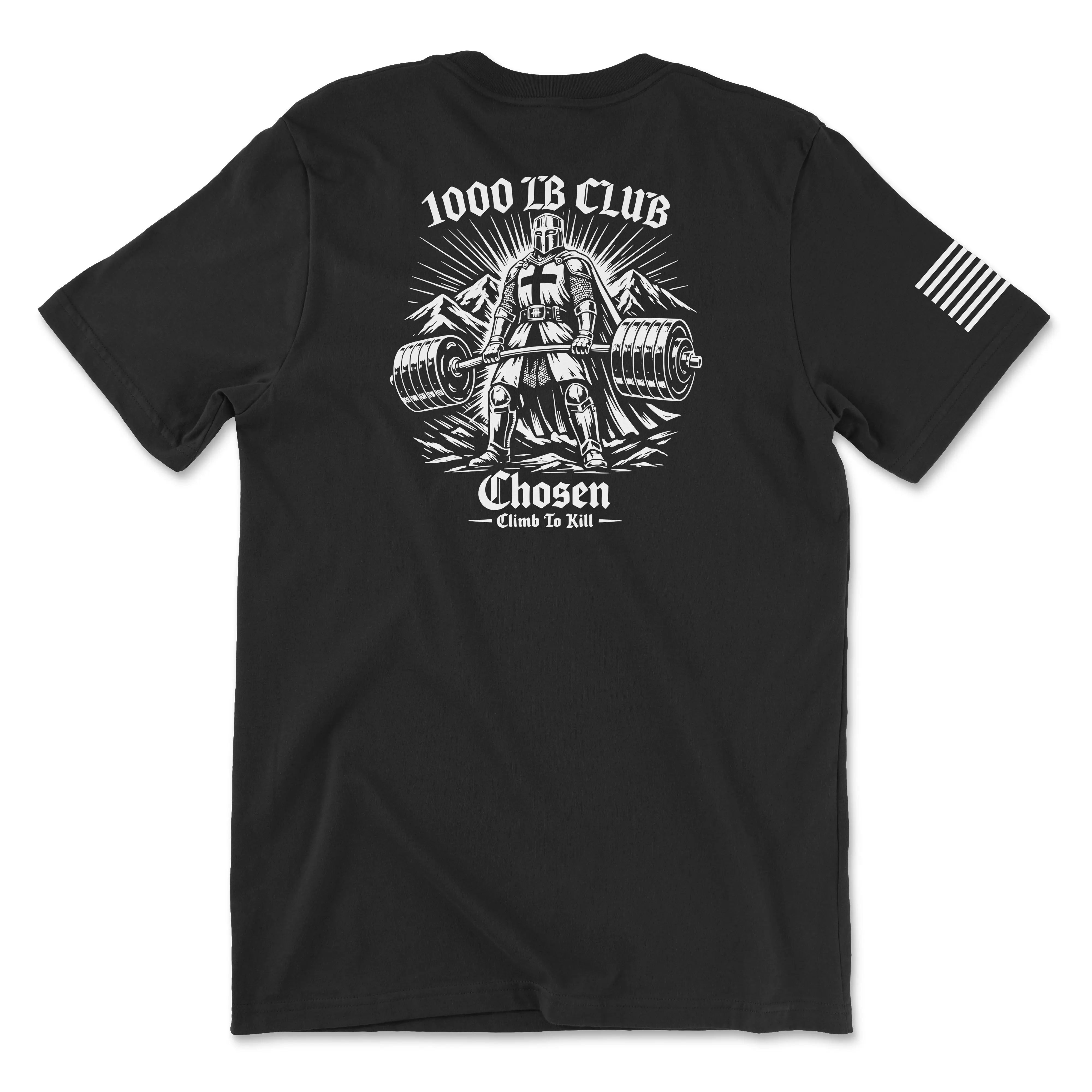 1000 LB Club Chosen Company Black Tee – Military Print Shop