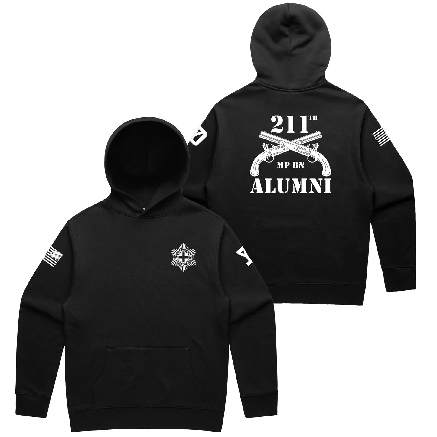 211th MP BN Alumni Black Hoodie – Military Print Shop