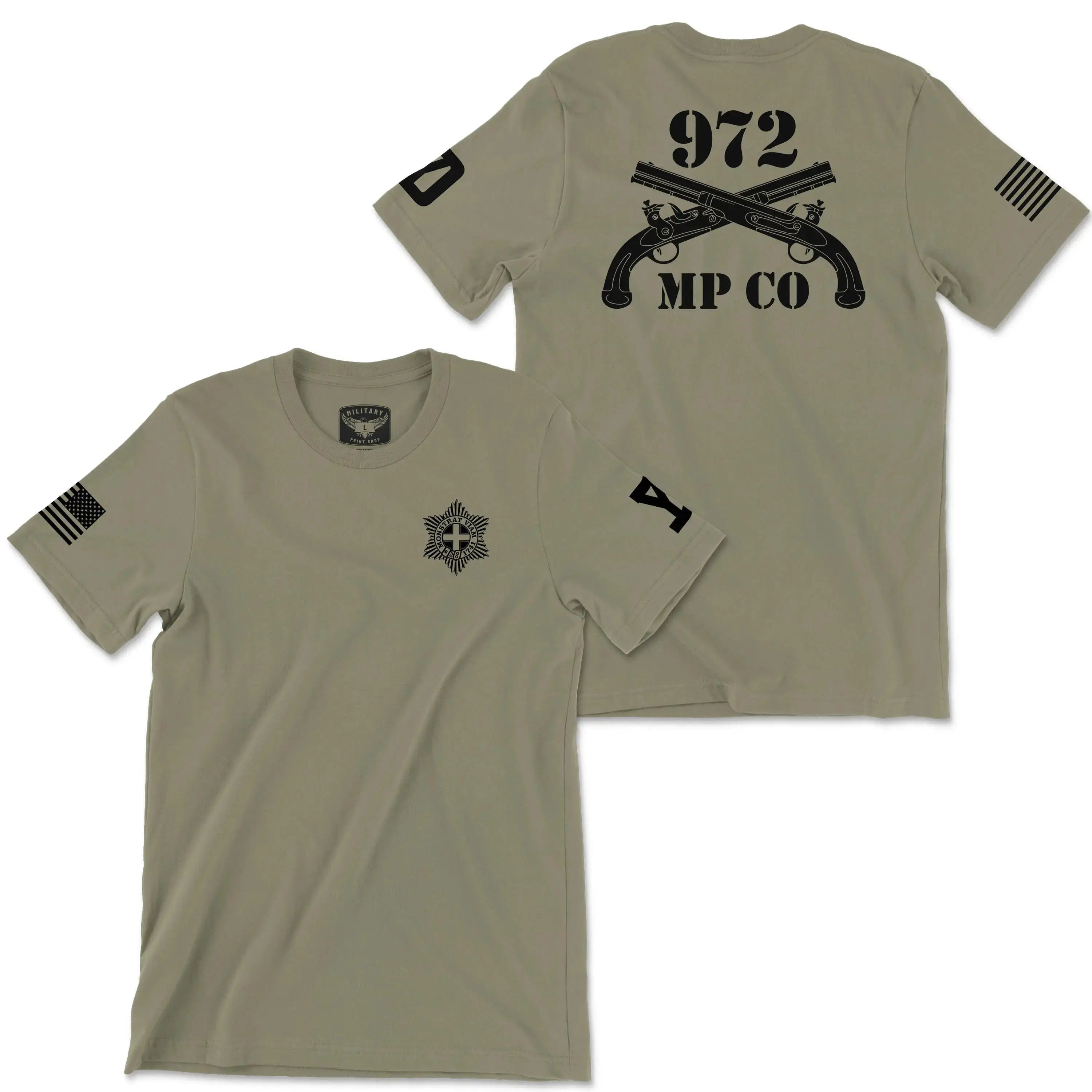 972 MP CO Coyote Brown Tee – Military Print Shop