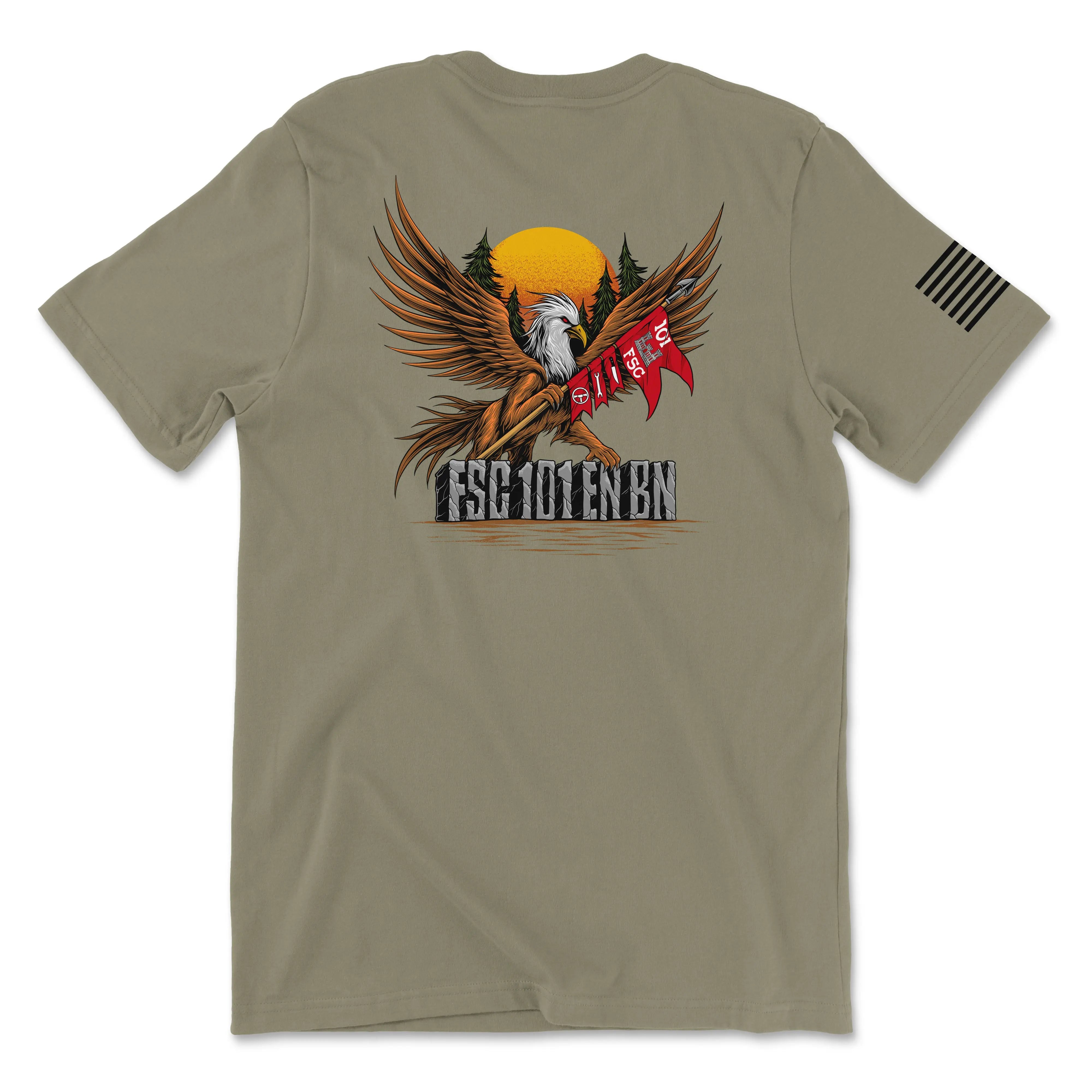 FSC 101 EN BN Coyote Brown Tee – Military Print Shop