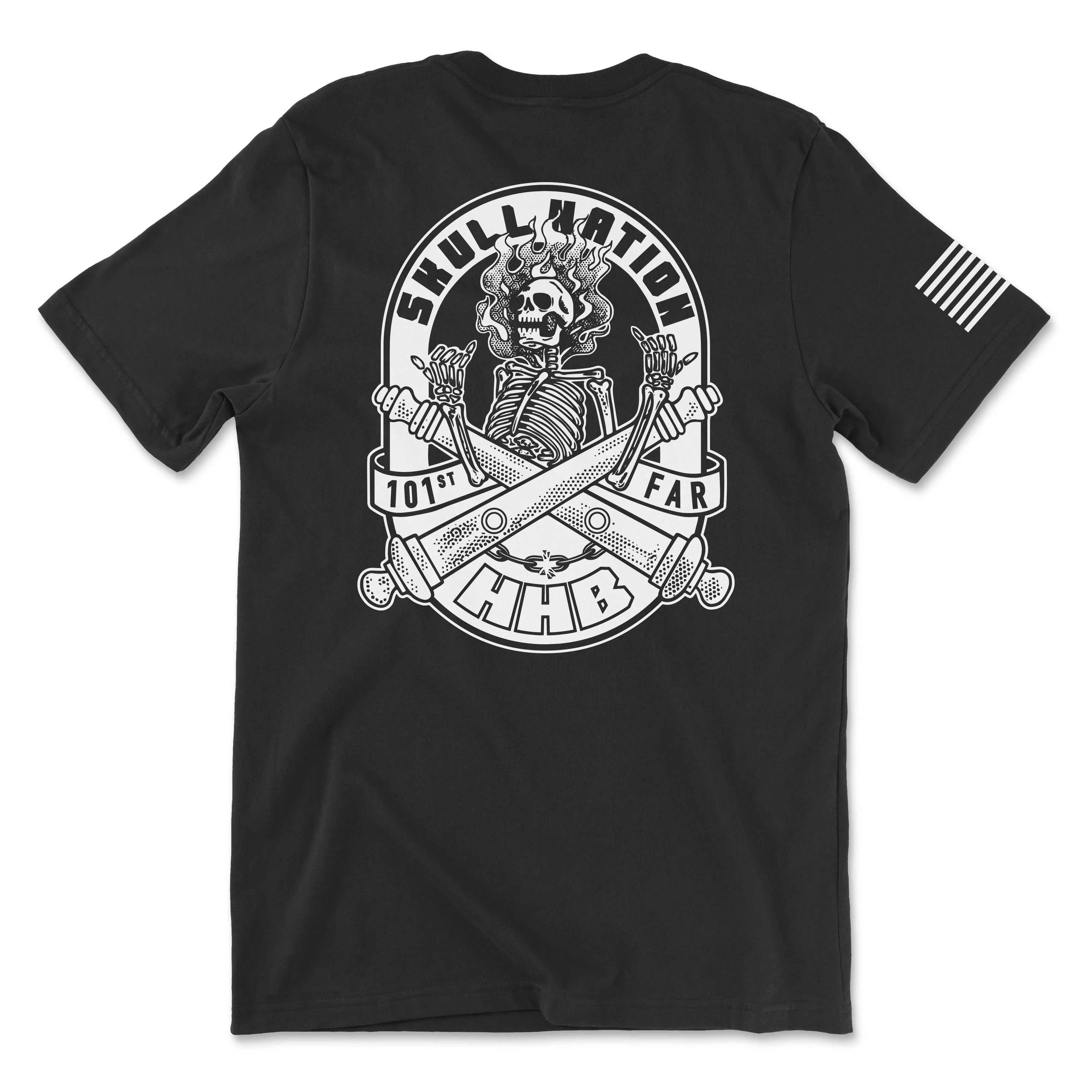 HHB Black and White Tee – Military Print Shop